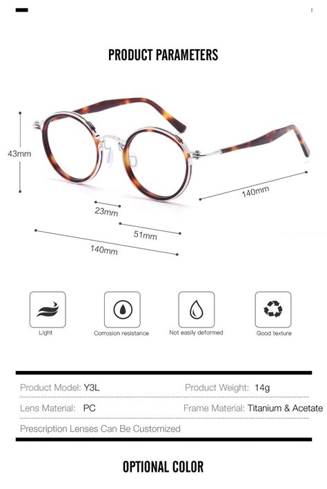 Muzz Mens Full Rim Round Titanium Eyeglasses G15 Fuzweb