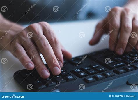 Software Developer Programmer Keyboard Write Code Stock Photo Image Of Blur Developer