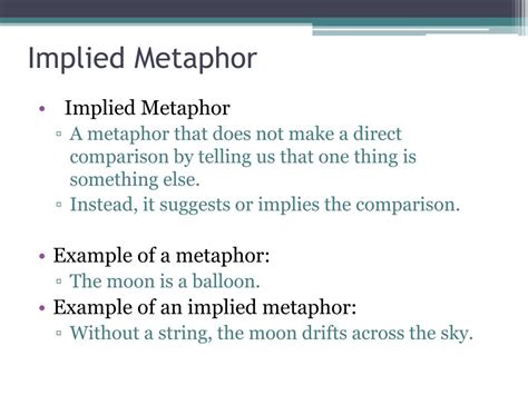Ppt Implied Metaphor Powerpoint Presentation Free Download Id1816722