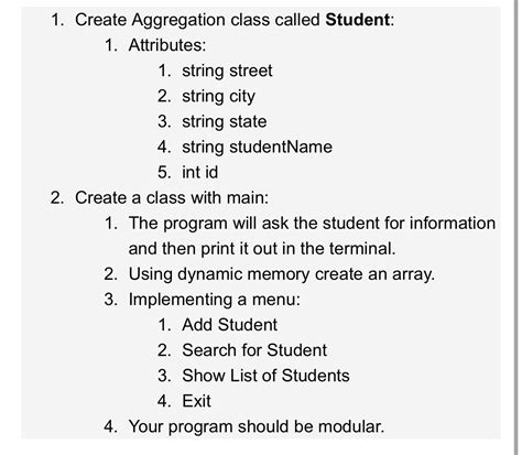 Solved Create Aggregation Class Called Student Attributes Solved Create Aggregation Class Called Student Attributes