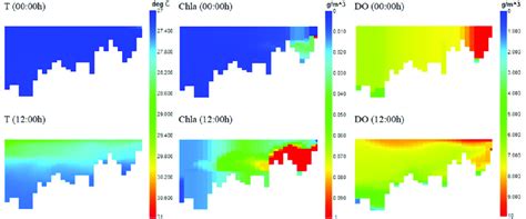 Simulation Of The Daily Variation Of Temperature Chlorophyll A And