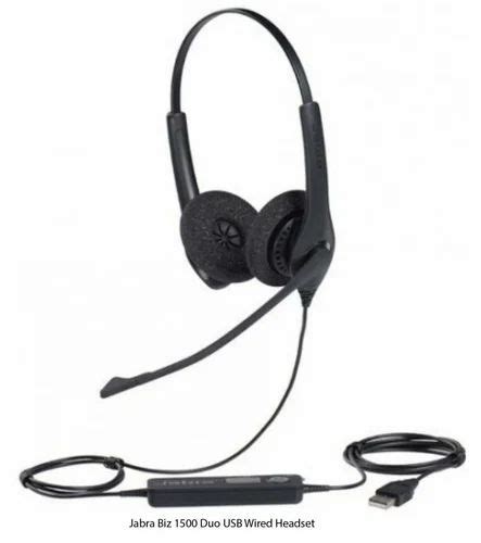 Jabra Biz Duo Usb Wired Headset Black At Piece In Noida Id