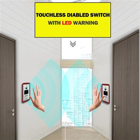 LED Disabled Touchless Sensor Switch For Automatic Sliding Door Closer Disabled Switch And