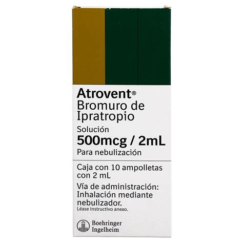 Atrovent Solución 500 Mcg 2 Ml Ampara10 Farmacia Herrera