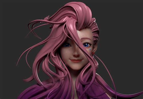 Artstation Lovely Girl Character Art Zbrush Character Character