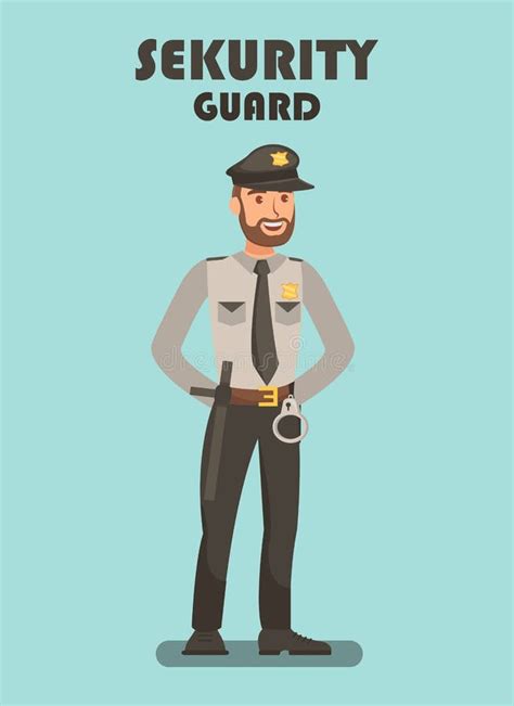 Security Guard Watching Video Monitoring Surveillance Security System