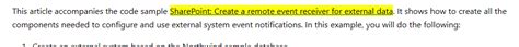 [loc] invalid links in an article how to create external event