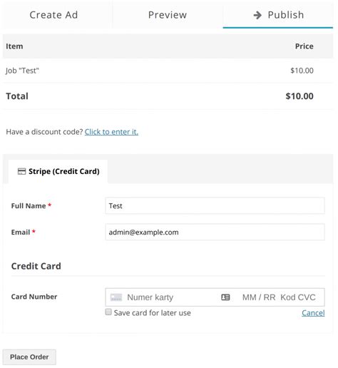 Stripe Integration Wpjobboard Kb