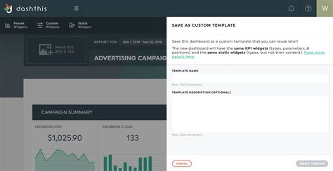 How To Create A Custom Report Template Dashthis
