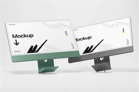 Realistic Computer Mockup With Minimal Background 46607367 Psd