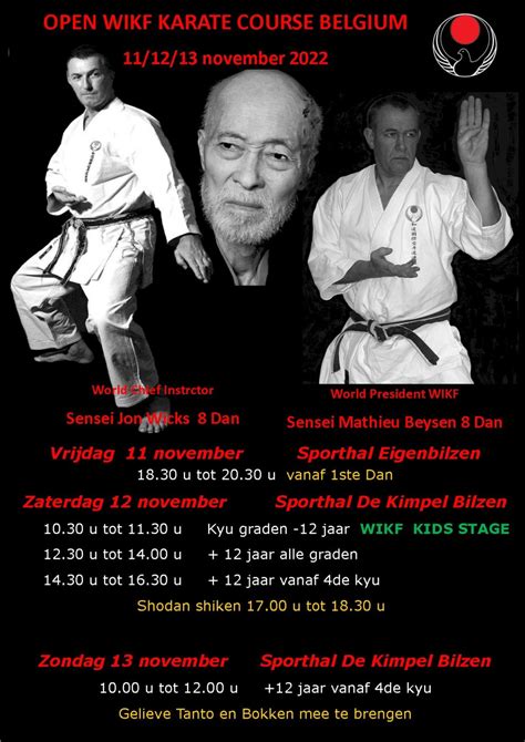 Shodan Shiken Wikf Karate Vlaanderen