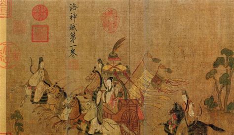 山水画祖顾恺之《洛神赋图》，每一个局部都美了1600多年 新浪新闻