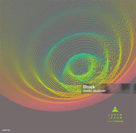 파급 효과와 3d 물결 모양 배경입니다 입자와 벡터 일러스트입니다 3 차원 격자 표면입니다 3차원 형태에 대한 스톡 벡터 아트 및 기타 이미지 Istock