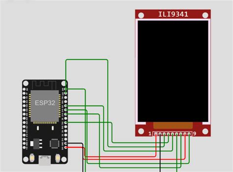 Graphic LCD ILI9341 Simulation With ESP32