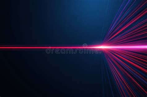 High Bandwidth Coaxial Networks With Laser Paths In Abstract Futuristic Design Stock