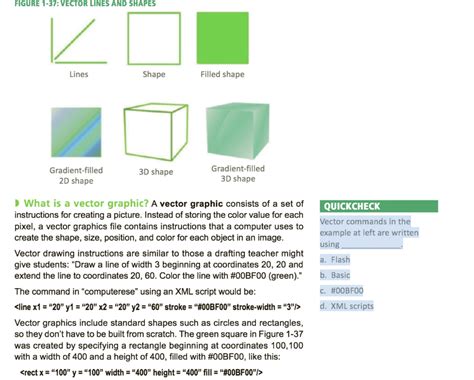 solved vector commands in the example at left are written