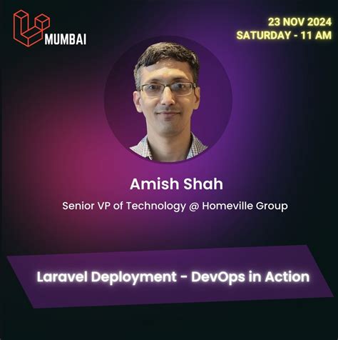 laravel mumbai on linkedin 🎉 thrilled to announce our 2nd speaker for