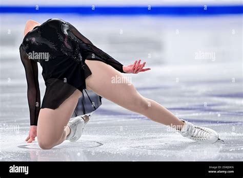 Sara Maude Dupuis Can During Women Short Program At The Isu Four Continents Figure Skating