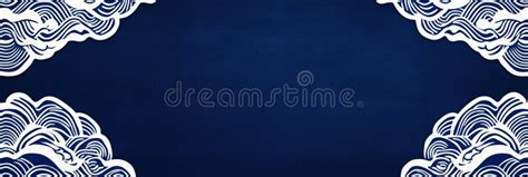 Elegant Blue Background With White Wave Patterns Creating Serene
