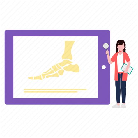 X Ray Machine Female Doctor Checkup Icon Download On Iconfinder