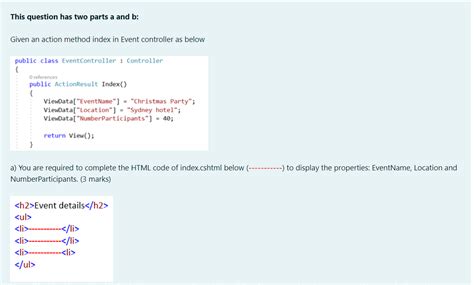 Solved This Question Has Two Parts A And B Given An Action