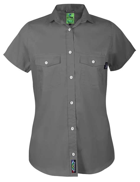 Titan Homegrown Short Sleeve Ladies Workbush Shirts Titan Workwear