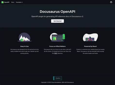Docusaurus Openapi By Cloud Annotations A Docusaurus Template Built At Lightspeed