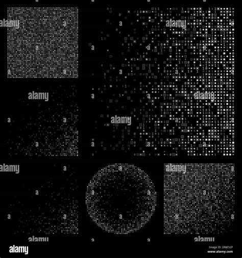 Programming Code Abstract Technology Background Black And White Stock