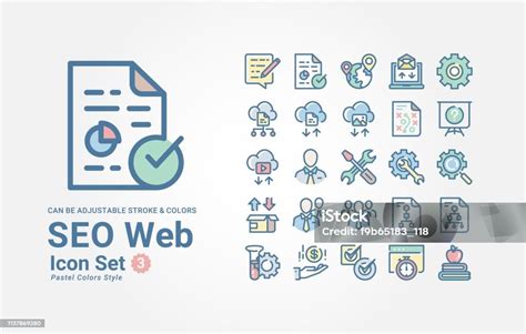 웹 Seo 아이콘 컬렉션 0명에 대한 스톡 벡터 아트 및 기타 이미지 0명 검색 교육 Istock