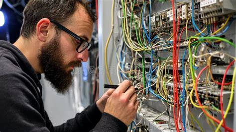 Electrician Working On Complex Wiring Stock Footage Video Of Wiring Circuit 378365356