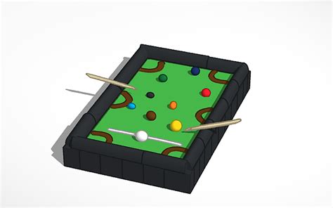3d Design Pool Table By Tiana Murialdo Tinkercad