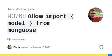allow `import { model } from mongoose` · issue 3768 · automattic