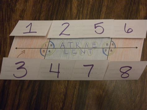 I Is A Number Angles Formed By Parallel Lines Cut By A Transversal Foldable For Geometry Or