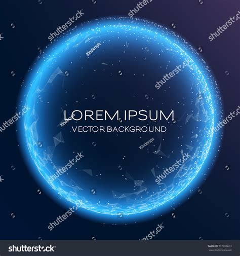 Abstract Vector Colorful Mesh Sphere On Stock Vector Royalty Free 717838693 Shutterstock