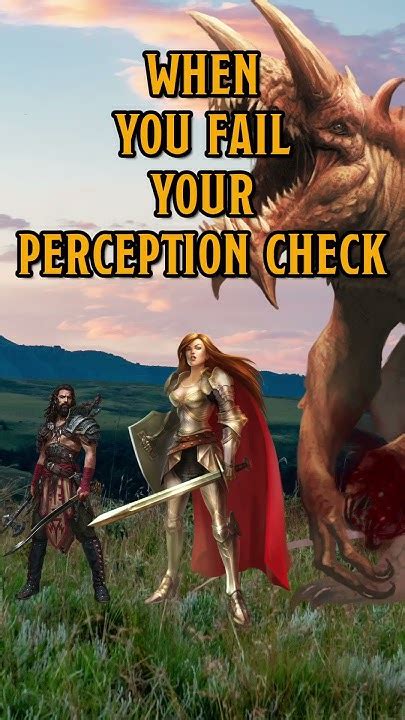 When You Fail Your Perception Check Dnd Youtube