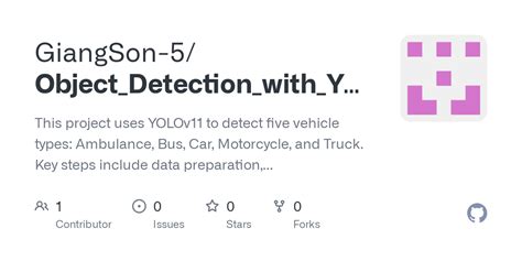 GitHub GiangSon 5 Object Detection With YOLOV11 This Project Uses