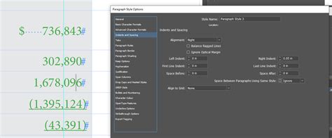 Solved Aligning Numbers On The Or With An Imp Adobe Product Community 15042291