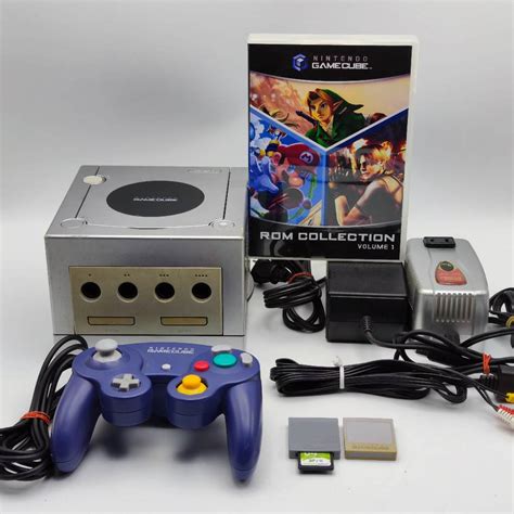Gamecube สีเงิน [pi Pico] Sd Card 64gb [35 เกมส์]ชุดนี้ มีให้ครบชุด