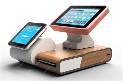 Premium Photo Closeup View Of A Modern Point Of Sale System With