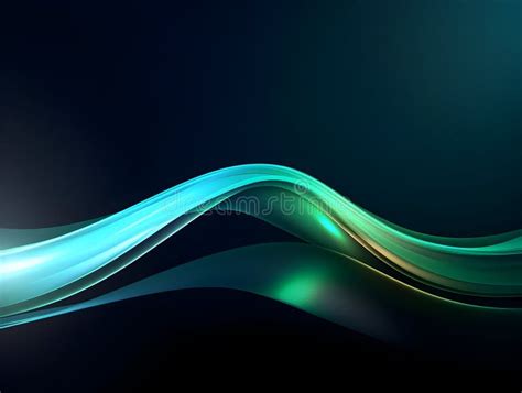 Dark Abstract Curve And Wavy Background With Gradient And Color