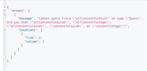 Gatsby Transformer Contentful Richtext Cannot Query Field