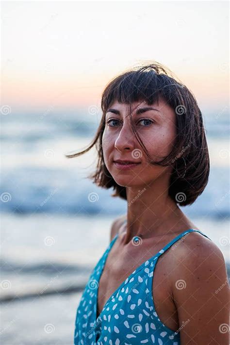 Portrait Of An Attractive Smiling Woman Stock Image Image Of Person