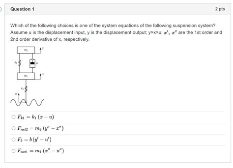 Solved Question 1 2 Pts Which Of The Following Choices Is