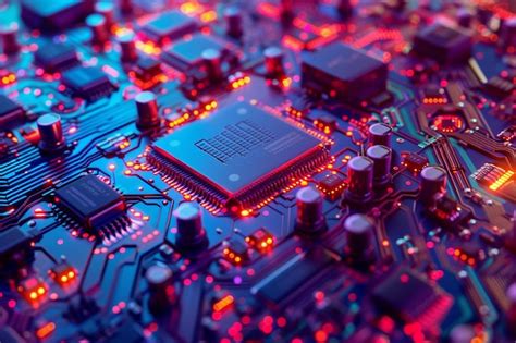 Premium Photo Illustrate The Rhythmic Dance Of Computer Componen