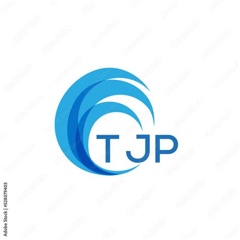 Tjp Letter Logo Tjp Blue Image On White Background Tjp Monogram Logo Design For Entrepreneur