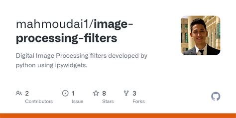 GitHub Mahmoudai Image Processing Filters Digital Image Processing Filters Developed By