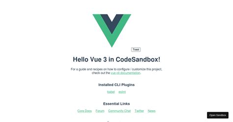 vue toastification codesandbox