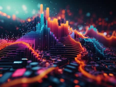Premium Ai Image Photoreal Abstract Visualization Of Data And Technology In Graphical Form