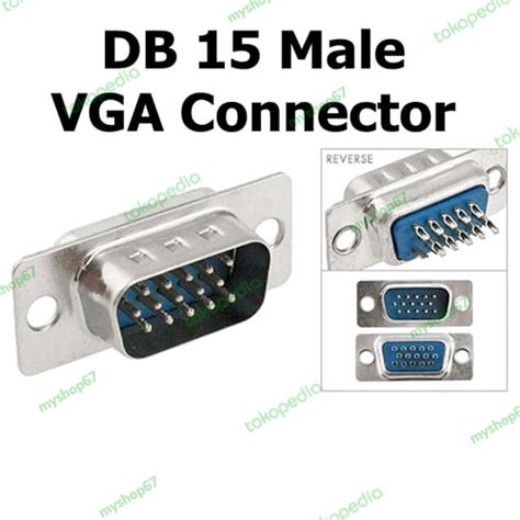 Jual Konektor DB VGA Male Female Socket Adaptor DB VGA Cowo