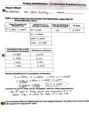 Laboratory Graphing Exercise Data Analysis Trend Assessment Course Hero